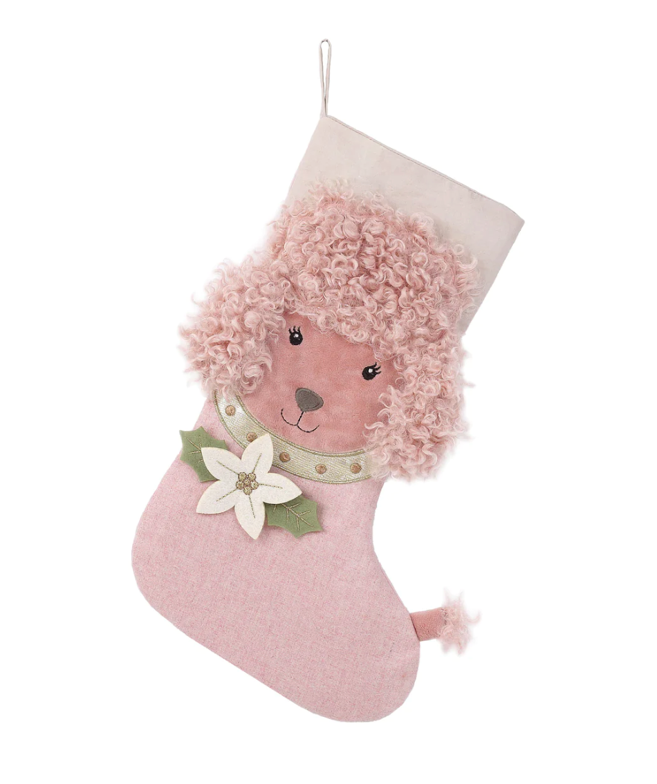 Pink Poodle Stocking – House of Hazen